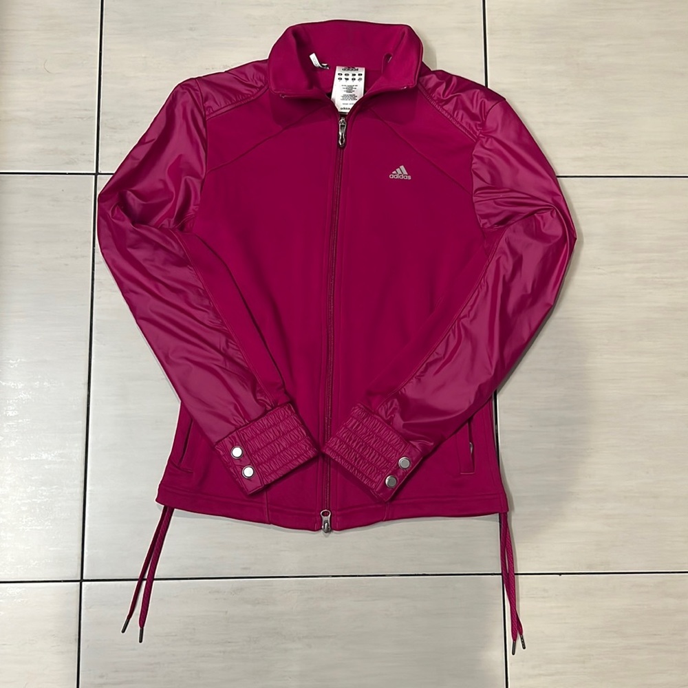 Adidas Climacool Rare Shiny Plum Zip Up Jacket Size S… - Gem